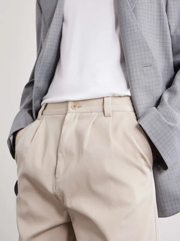 A.p.c. Ricky Pleated Wide-leg Cotton Trousers