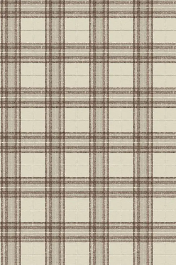 YORK WALLCOVERINGS Cabin Check Plaid Geometric Wallpaper - Red