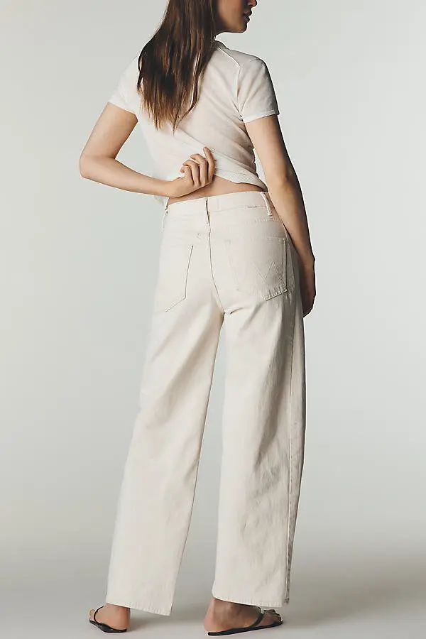 MOTHER Half-pipe Ankle High-rise Barrel Jeans - Act Natural