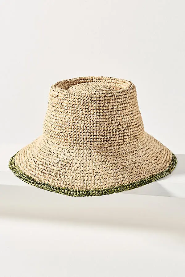 WYETH Stripe Trim Bucket Hat - Green