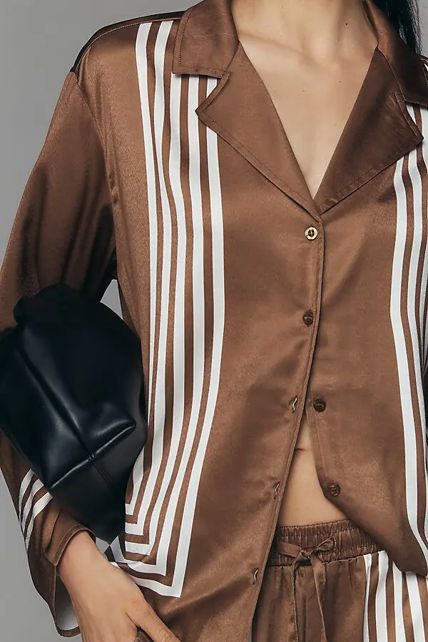 Glamorous Satin Striped Shirt