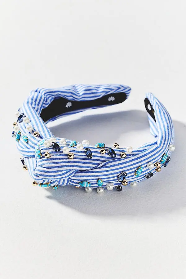 Lele Sadoughi Marlene Embellished Headband - Oceanspray
