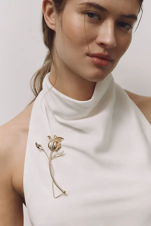 Anthropologie Last Rose Brooch