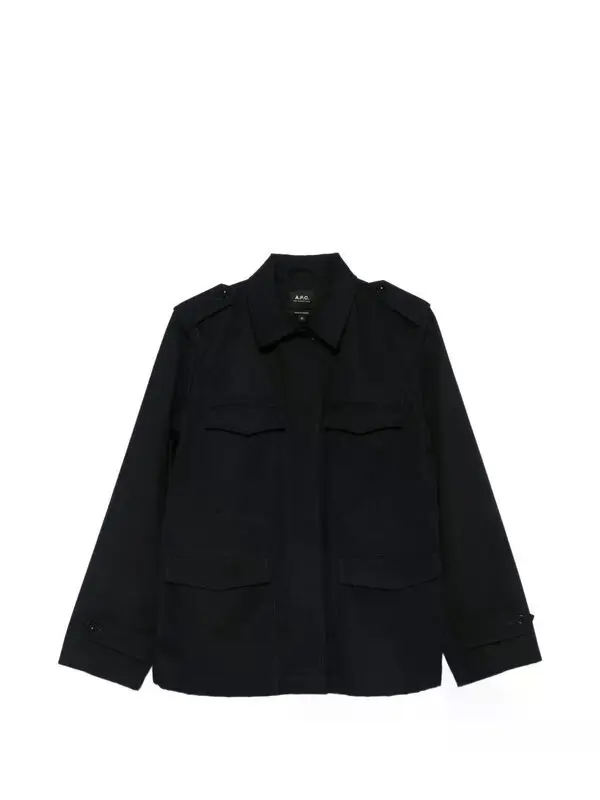 A.p.c. Flap-pocket Jacket - Blue