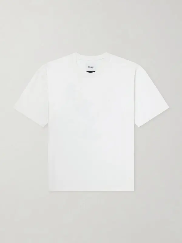 DRAKE'S Cockerel Printed Cotton-jersey T-shirt