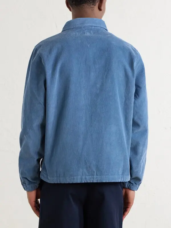 NOAH Cotton-corduroy Coaches Jacket - Blue