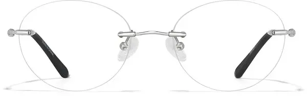 Zenni Oval Rimless Flex Titanium Eyeglasses Frame