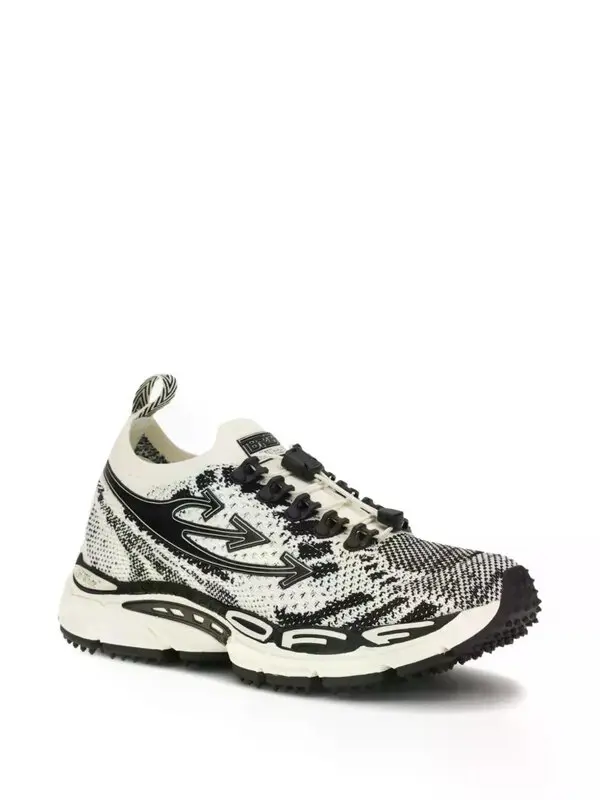 Off-White Be Right Back Knitted Logo Sneakers - Neutrals