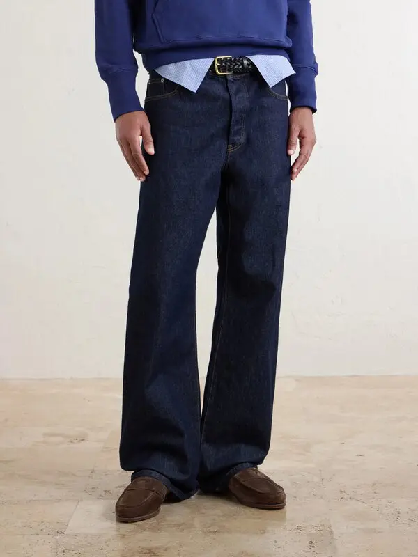DRAKE'S Charles Suede Penny Loafers - Brown