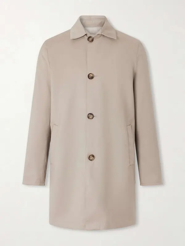Thom Sweeney Reversible Wool-twill Coat - Beige