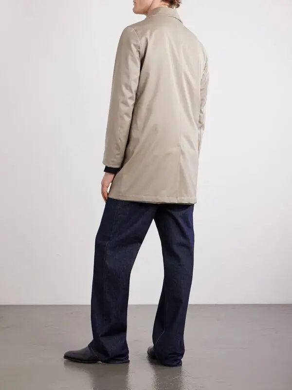Thom Sweeney Reversible Wool-twill Coat - Neutrals