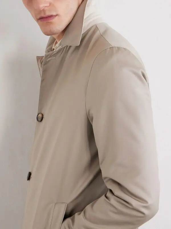 Thom Sweeney Reversible Wool-twill Coat - Neutrals