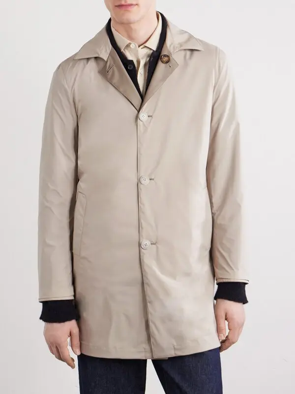 Thom Sweeney Reversible Wool-twill Coat - Neutrals