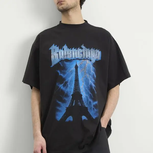 Balenciaga Metal Merch Paris Oversized T-shirt