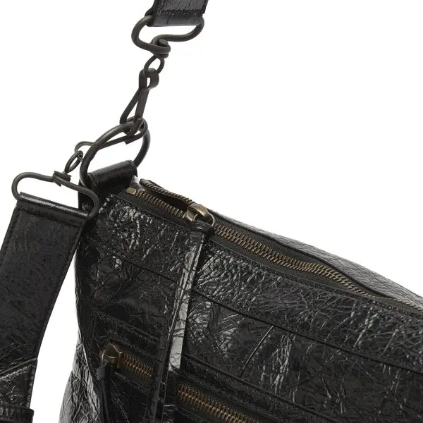 Balenciaga Le City Moto Leather Bag - Black
