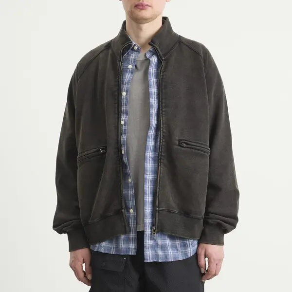 FRIZMWORKS Vintage Dye Zip Sweatshirt