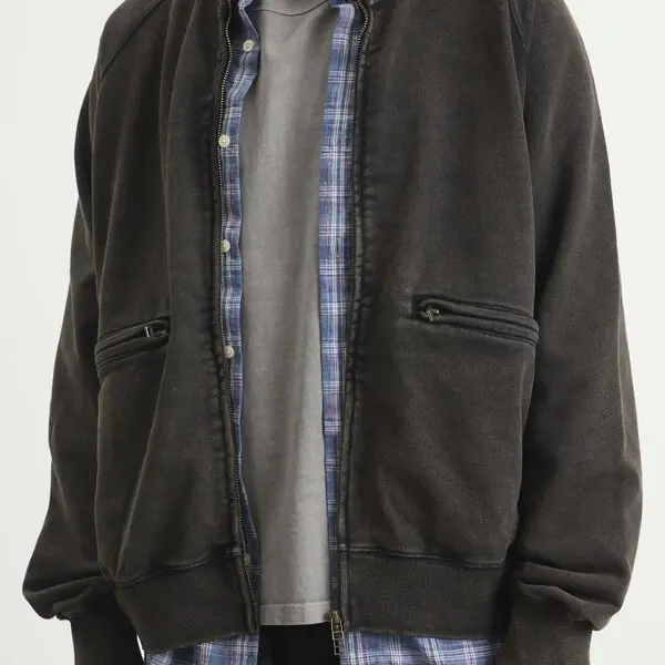 FRIZMWORKS Vintage Dye Zip Sweatshirt