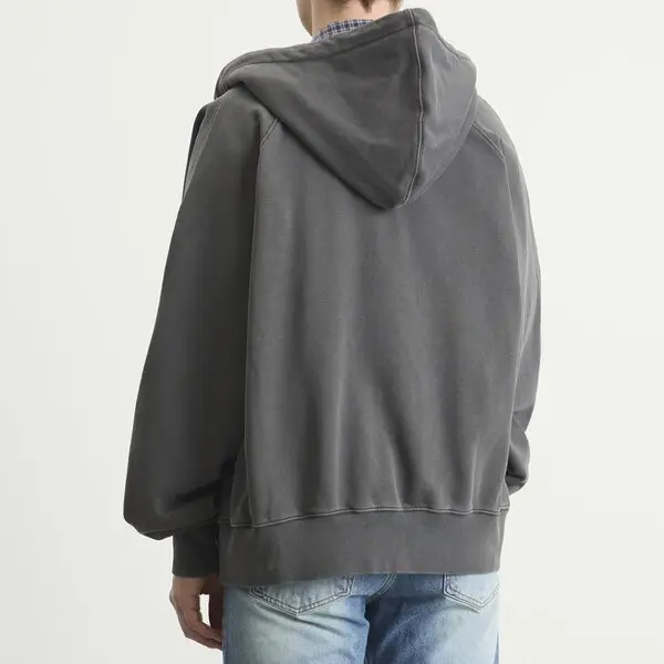 FRIZMWORKS Og Pigment Dyed Zip Hoodie - Charcoal