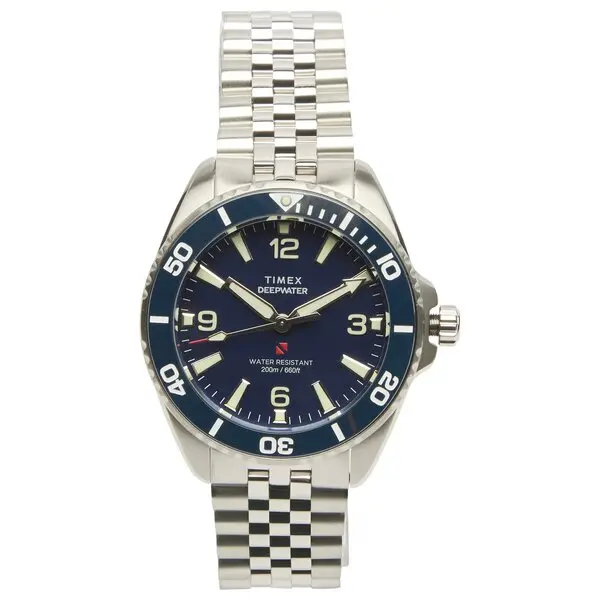 TIMEX Deepwater Arctic Stainless Steel Watch - Silver/blue