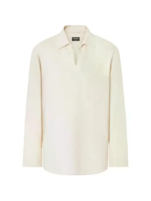 Zegna Long-sleeved Polo Shirt