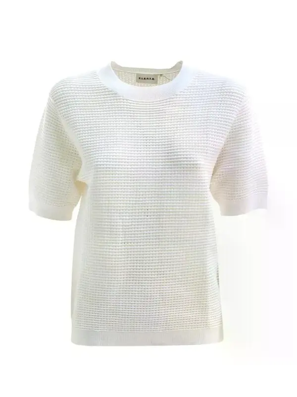 P.a.r.o.s.h Waffle Knit T-shirt - Neutrals