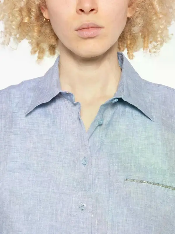 Peserico Button-front Shirt - Blue