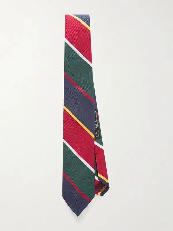 BEAMS 7cm Striped Silk-twill Neck Tie - Multi