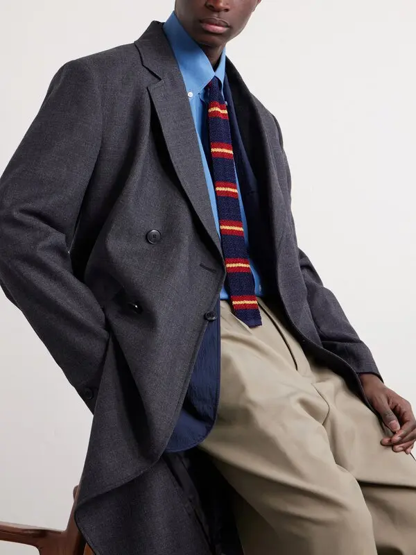 BEAMS 4cm Striped Neck Tie
