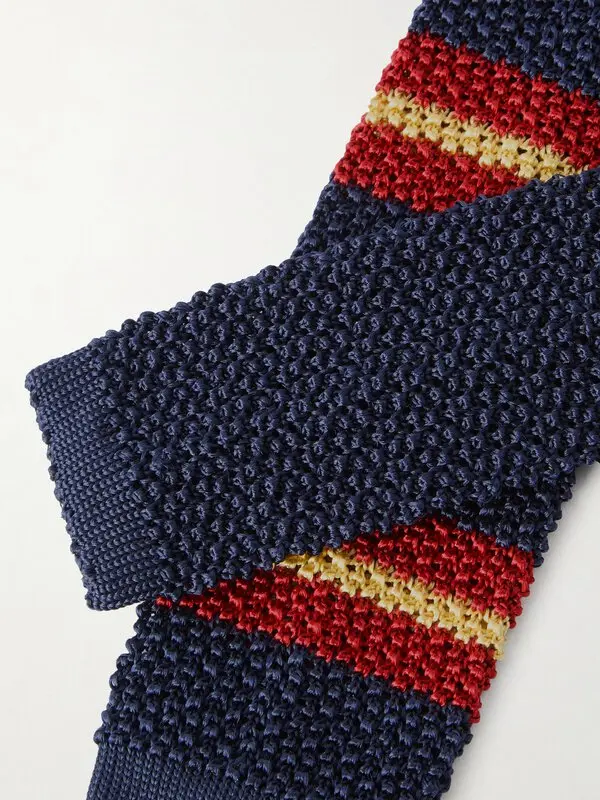 BEAMS 4cm Striped Neck Tie