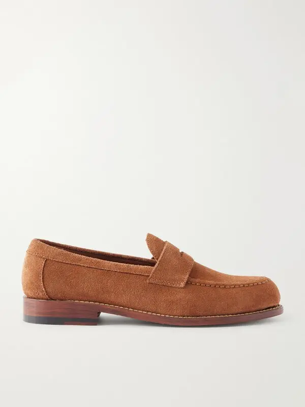 SEBAGO Ryann Suede Penny Loafers - Brown