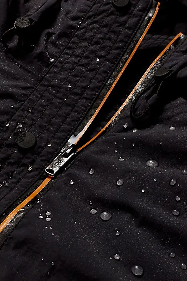 Free People Singin' In The Rain Packable Rain Jacket - Black