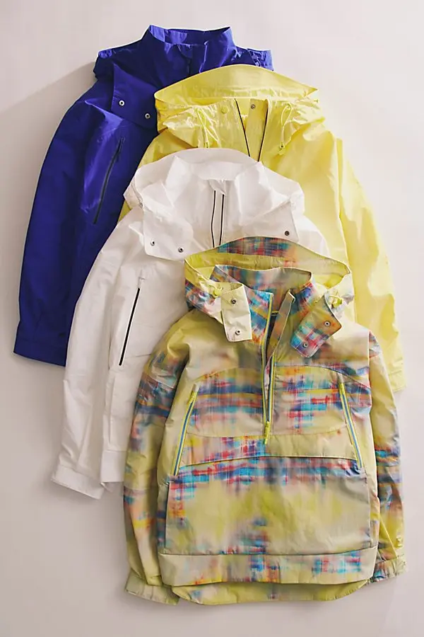 Free People Packable Waterproof Pullover - White