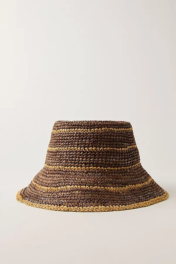 Free People Aneta Rafia Bucket Hat