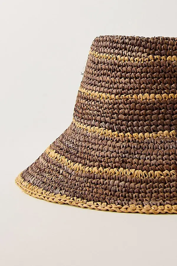 Free People Aneta Rafia Bucket Hat