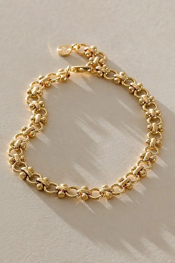 LEEADA JEWELRY Leeada Chloe Anklet - Gold