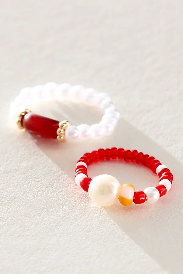Free People Beaded Toe Ring Set