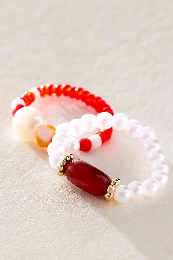 Free People Beaded Toe Ring Set