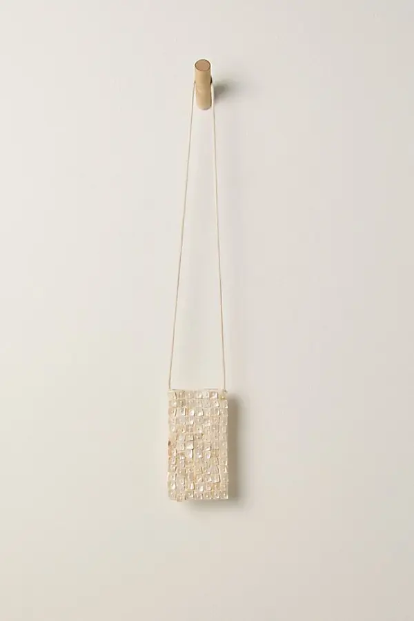 Free People Pearly Pouch Bag - Cream Pearl