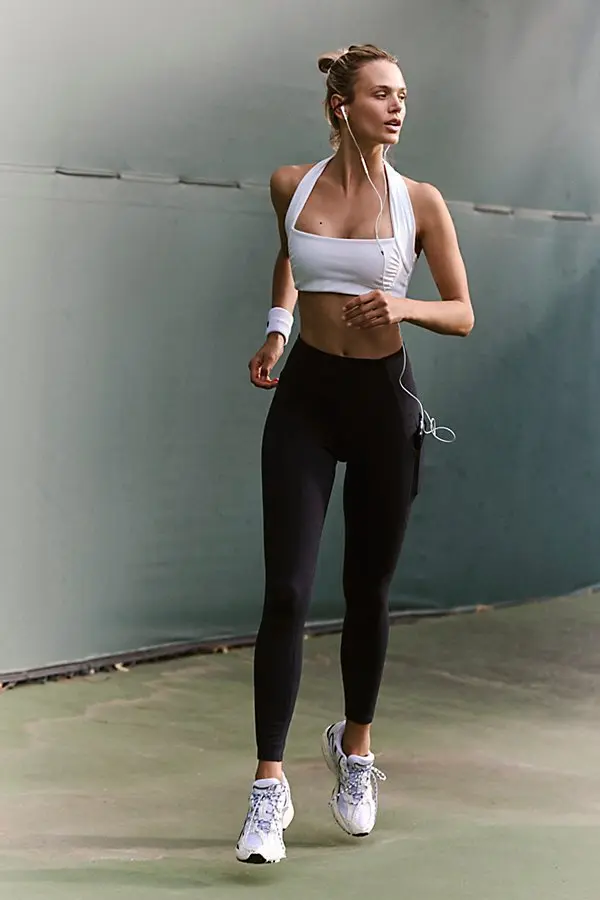 Free People Never Better Run Leggings - Black