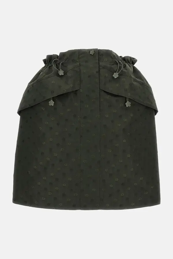 Cecilie Bahnsen Delina Iris Jacquard Skirt - Verde