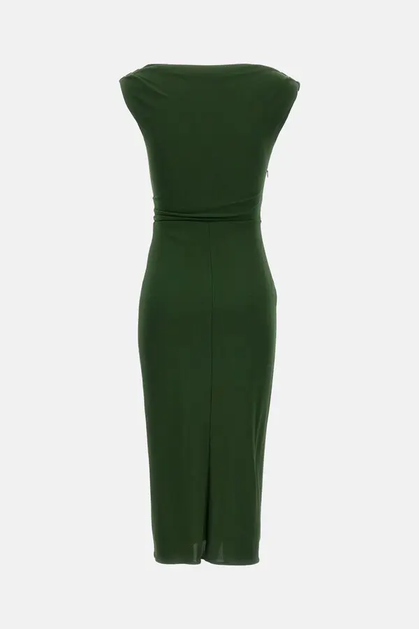 Max Mara Aureo Long Jersey Dress - Green