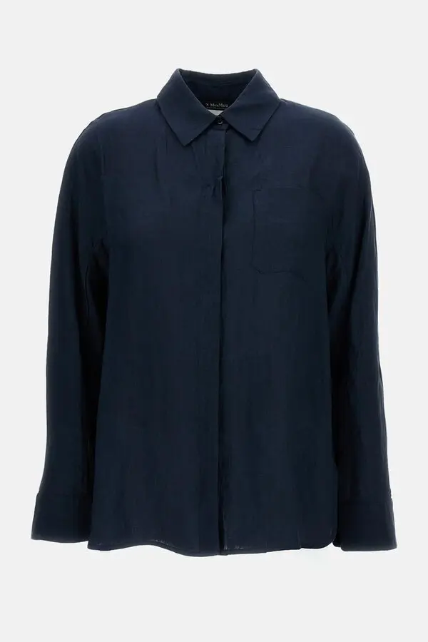 Max Mara Gala Linen Shirt - Blue