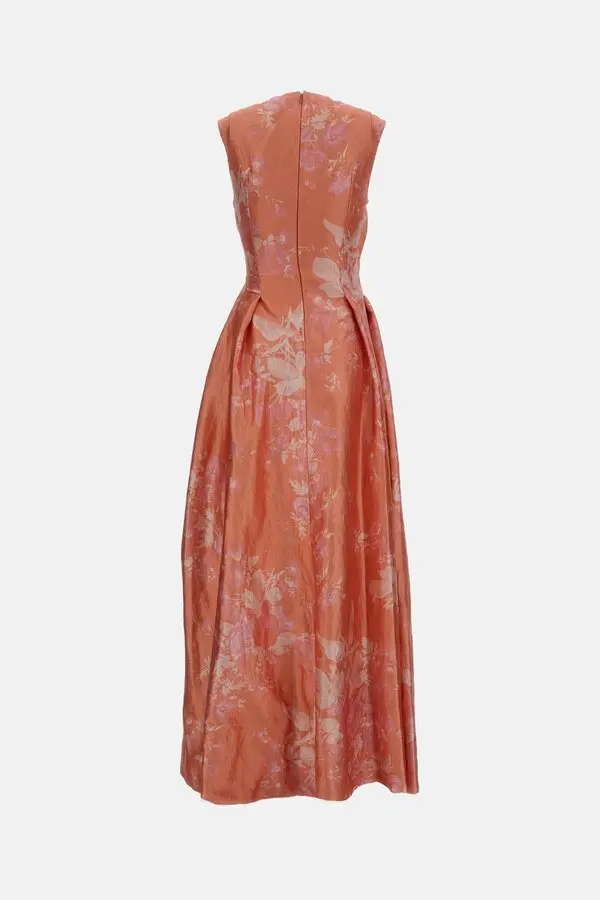 Erdem Floral Print Hourglass Gown