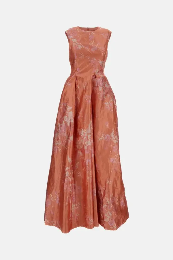 Erdem Floral Print Hourglass Gown