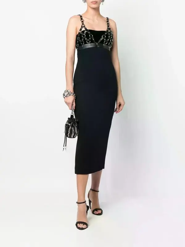 Roberto Cavalli Leather Harness Top