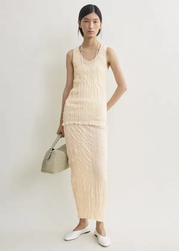 TOTEME Crinkled Knit Tank