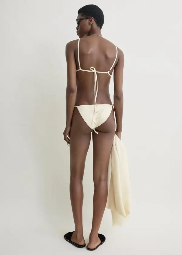 TOTEME Scoop Neck Bikini Top - Ecru