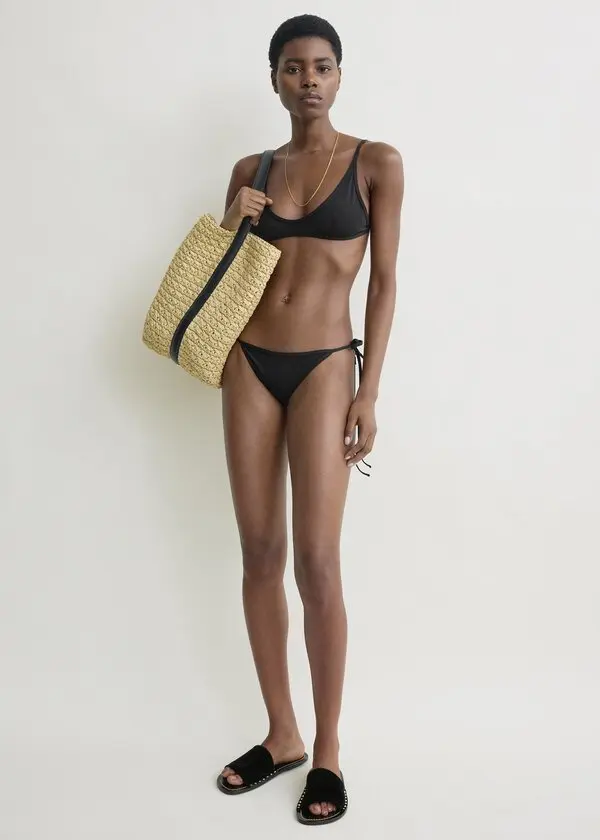TOTEME Scoop Bikini Bottom - Black