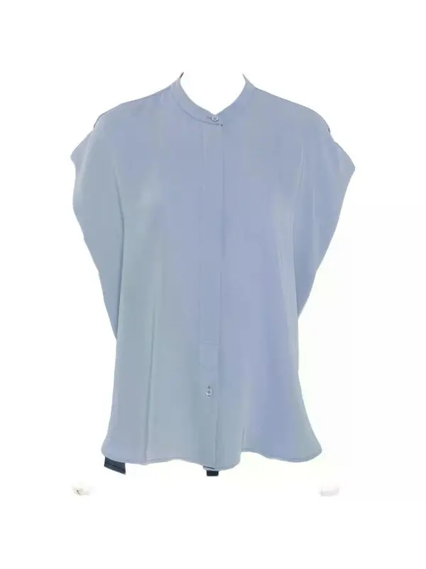 Herno Band-collar Sleeveless Blouse - Blue