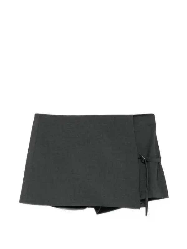Paloma Wool Mini Archive Buckled Skirt - Grey